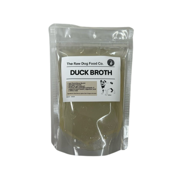 Elevate Pet Wellness with NZ Duck Bone Broth | Nourishing - The Raw Dog ...